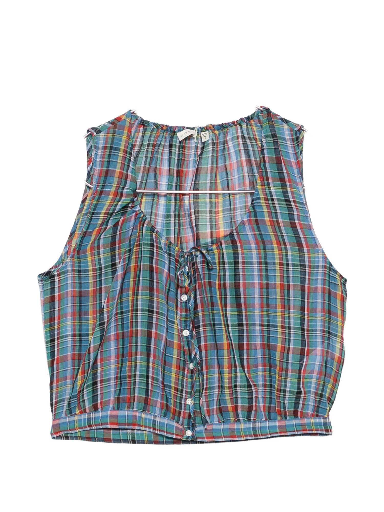 Блуза Theo plaid blouse