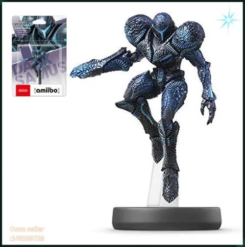 Фигурки Amiibo Dark Samus (Super Smash Bros.) по видеоиграм и фильмам, черная, Китай