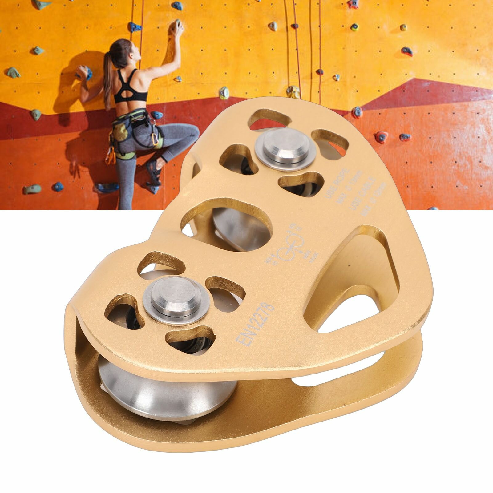 Ременный блок Tandem Pulley, высокоскоростной и надежный, для активного отдыха и альпинистских мероприятий для альпинизма для активного отдыха скоростной блок