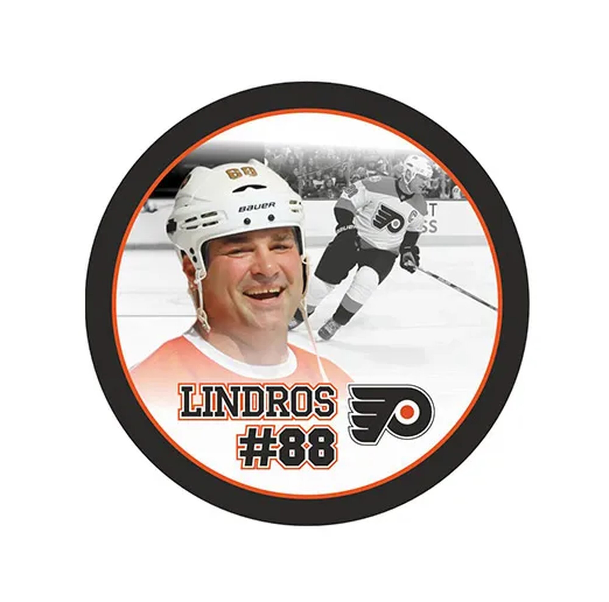 Шайба Rubena Игрок НХЛ LINDROS Филадельфия №88 1-ст, цвет черный