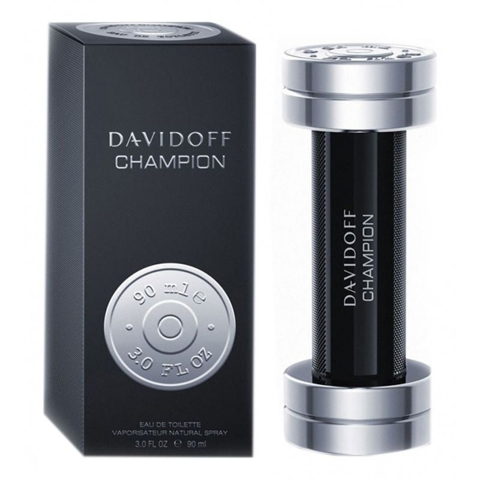 Туалетная вода Davidoff Champion, мужская, объем 90 мл, 1 упаковка