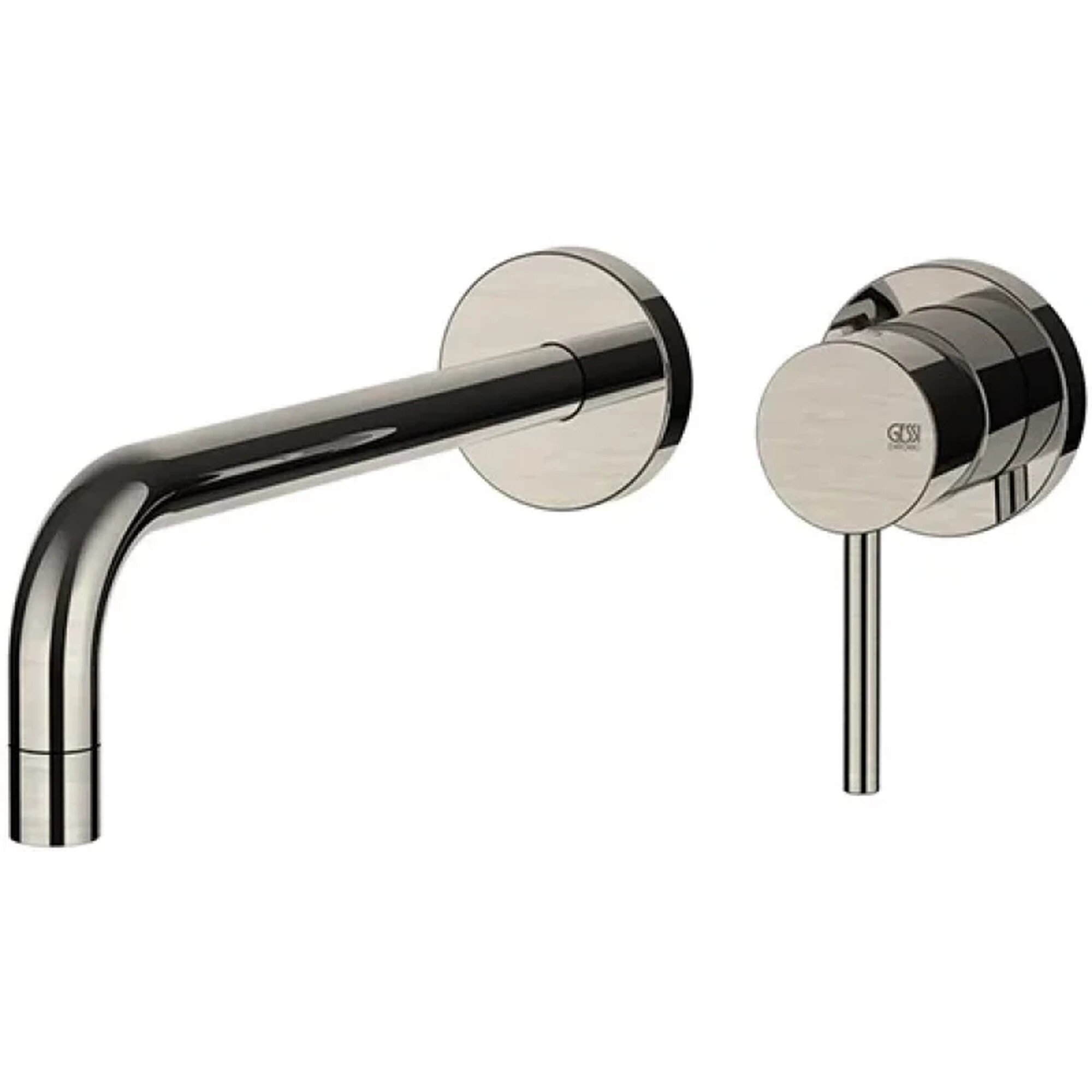 Смеситель Gessi Via Tortona 44825#149 для раковины, встраиваемый, внешняя часть, цвет Finox