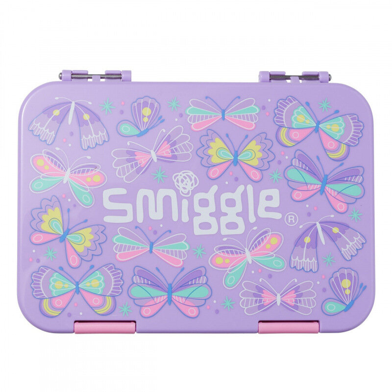 Smiggle Ланч-бокс с бабочкой, Фиолетовый таро