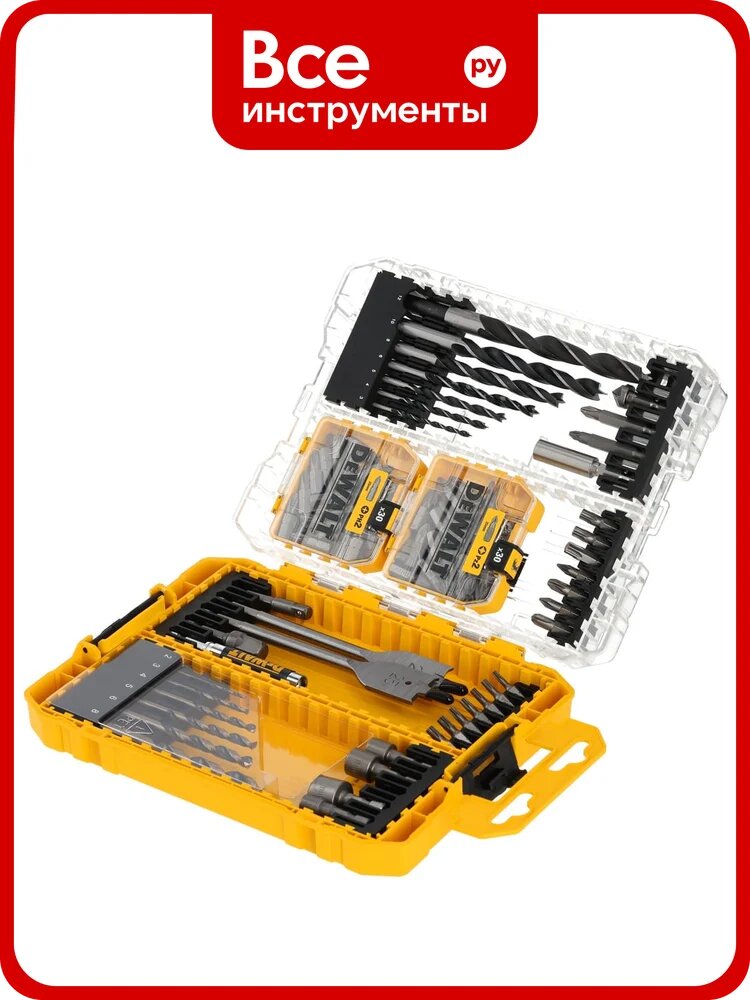 Набор оснастки DEWALT DT70784 100 шт, в кейсе DT70784-QZ