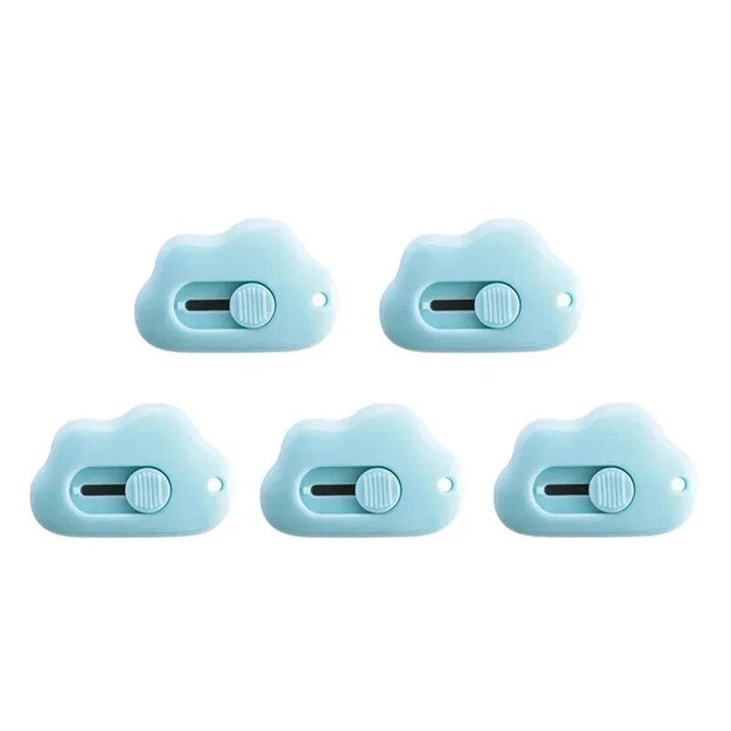 Мини-ножи в форме облака, 1/2/3/5 шт. Голубой, 5pcs blue