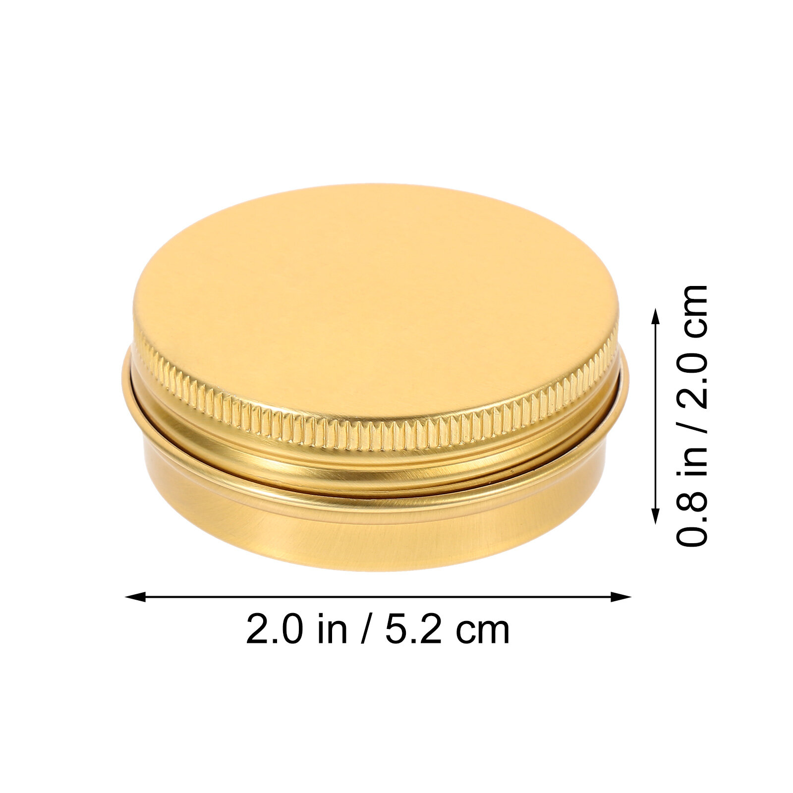 6 Штук Круглые Алюминиевые Банки Для Свечей С Закруткой 5.2X5.2X2CM