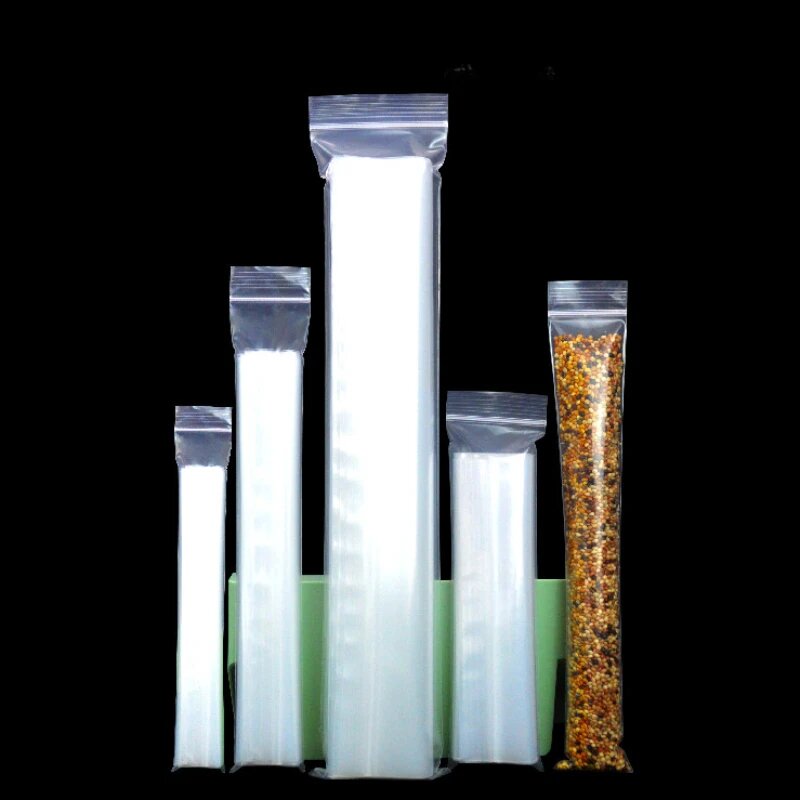 Прозрачные самозапечатывающиеся пакеты PE 0.16mm, 11x35cm 100pcs
