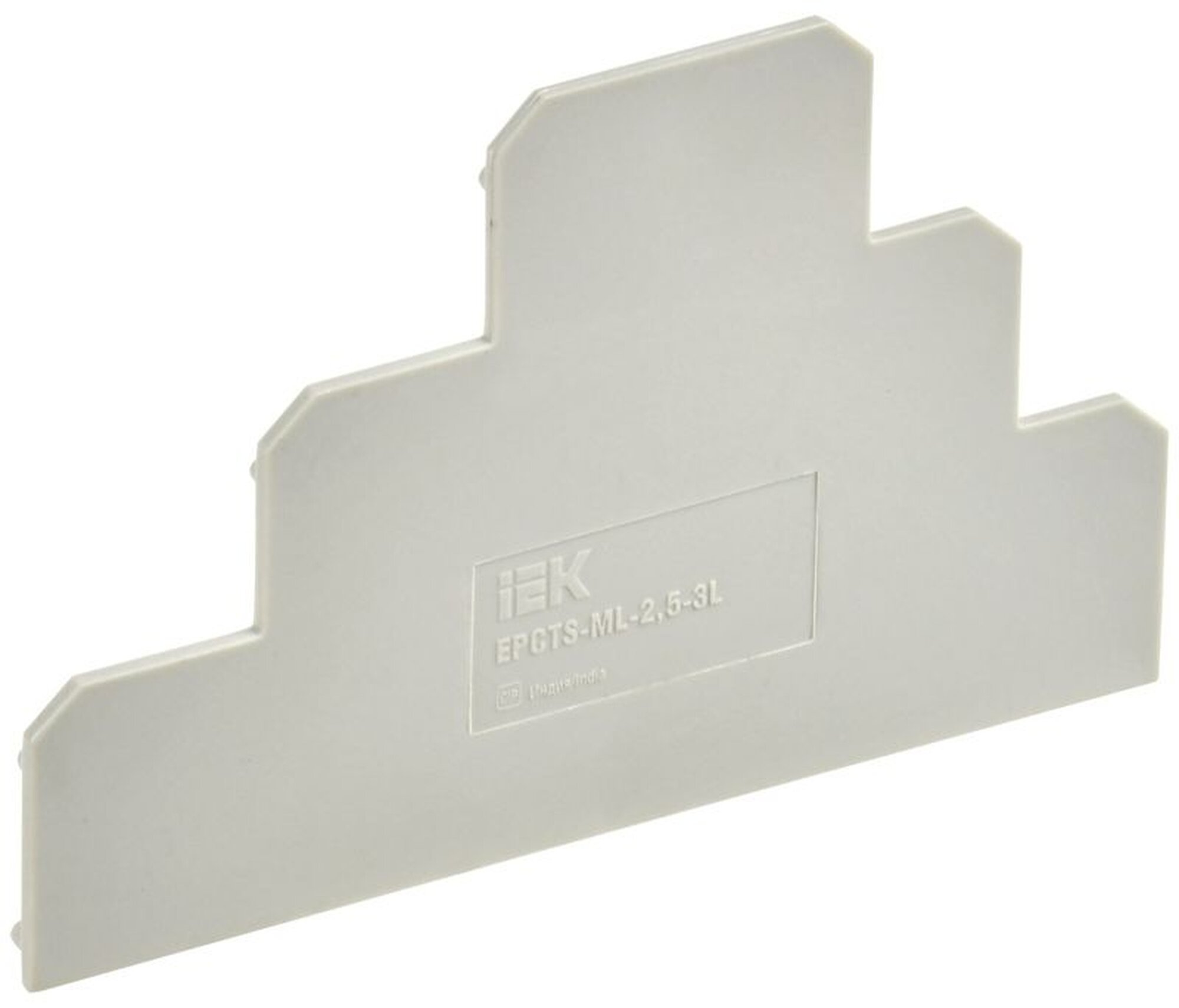 Заглушка для CTS-ML ARMAFIX 3 ур. 2.5кв. мм сер. IEK YCT13-00-3-K03-002-ZGL