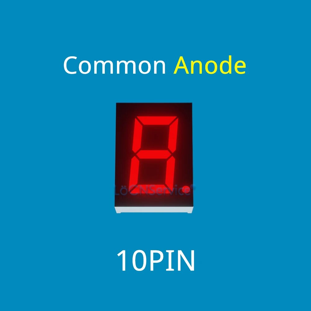 LoCNService цифровые светодиодные дисплеи 30 шт, 0,8 дюйма, 1 бит, RGBW, общий Red Anode