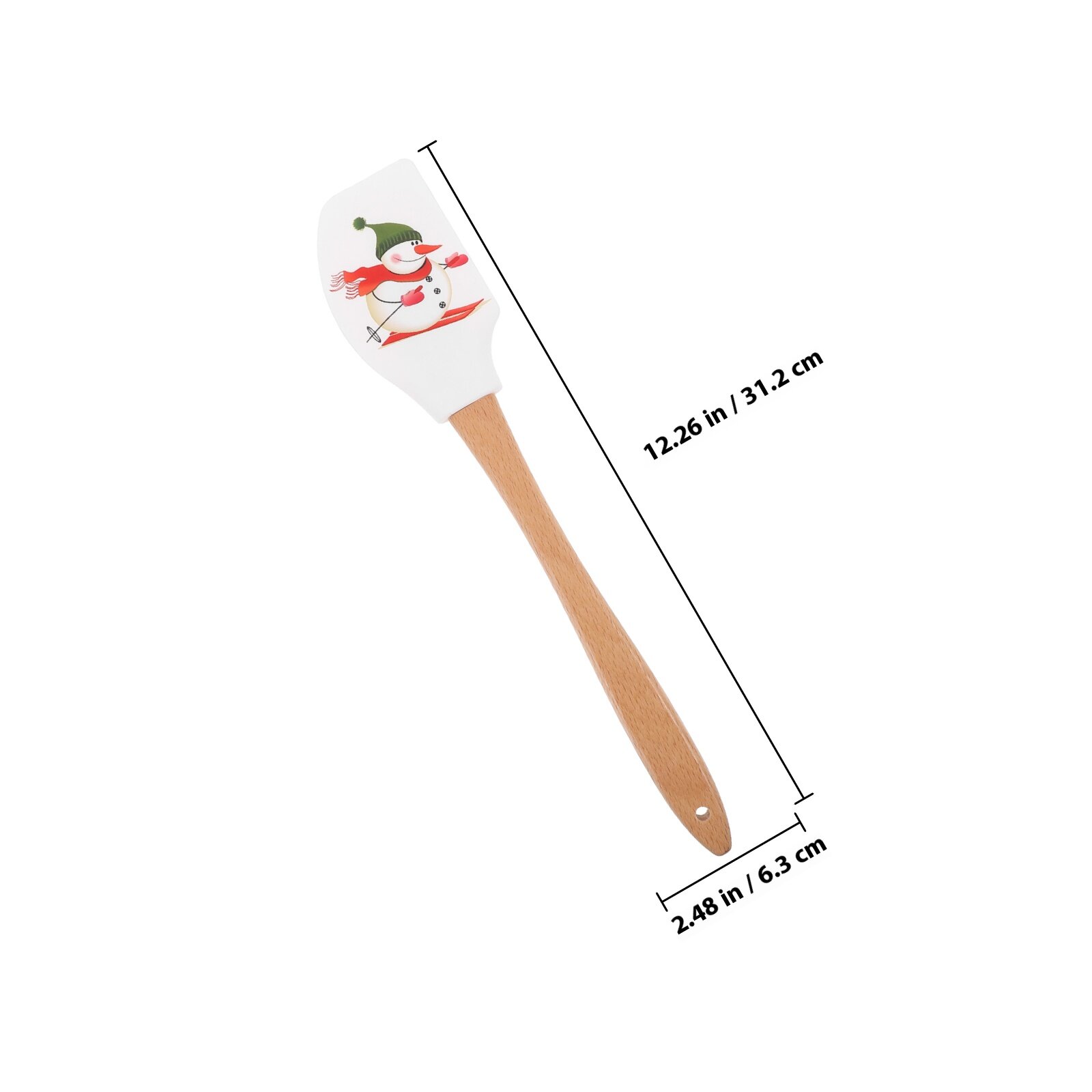 Силиконовый Шpatулкa Для Торта С Christmas Элементами 1 Pc 31 2X6 3Cm