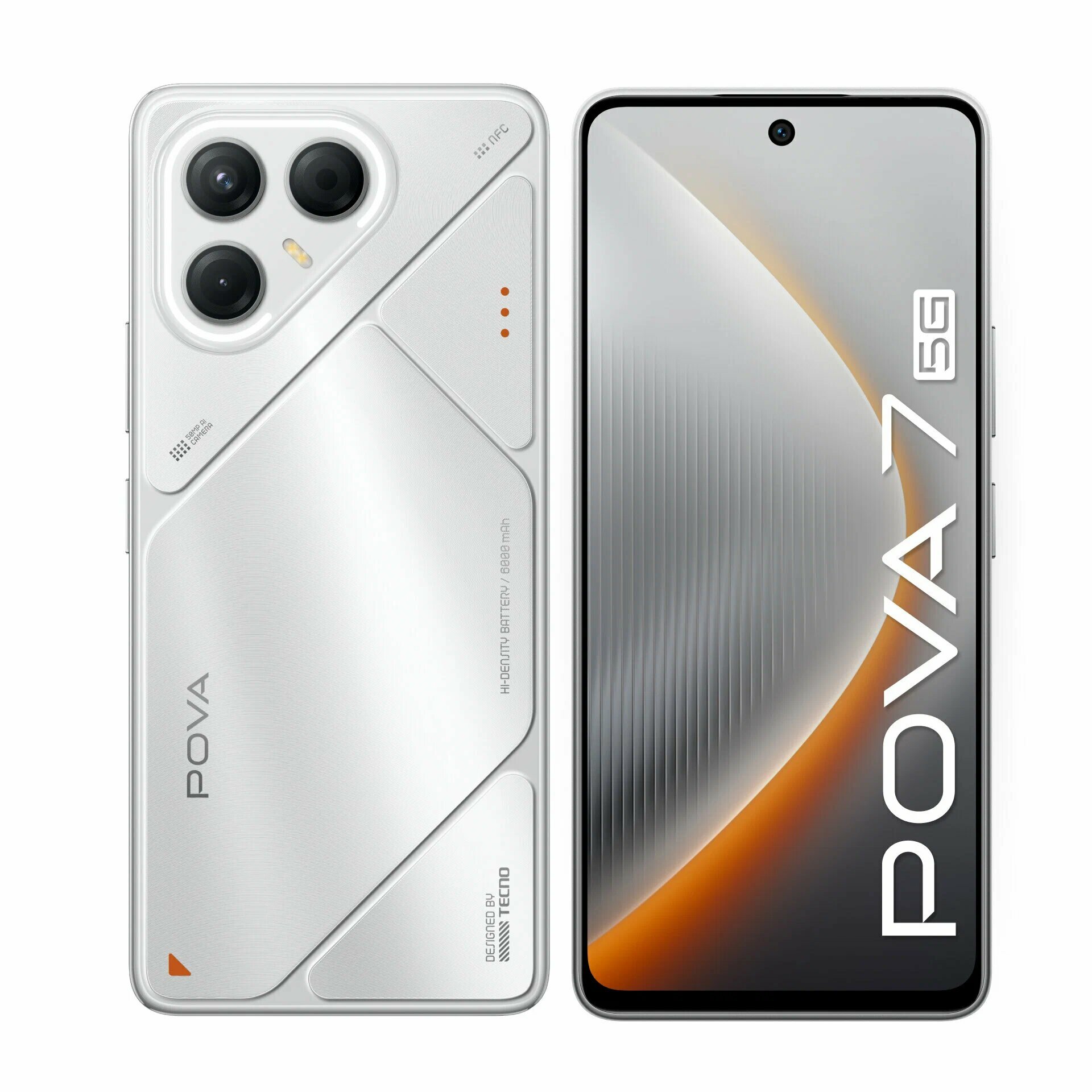 Смартфон TECNO Pova 7 5G 8/128GB, , Magic Silver, серебряный