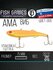 Воблер "Ама" Fish Games виб для ловли хищной рыбы, длина 75мм, 20г