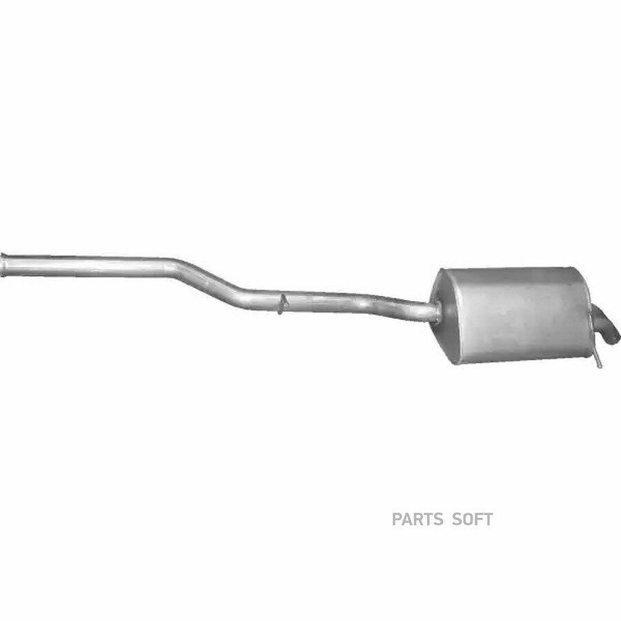 Глушитель задняя часть от официального дистрибьютора, POLMOSTROW, артикул 13211