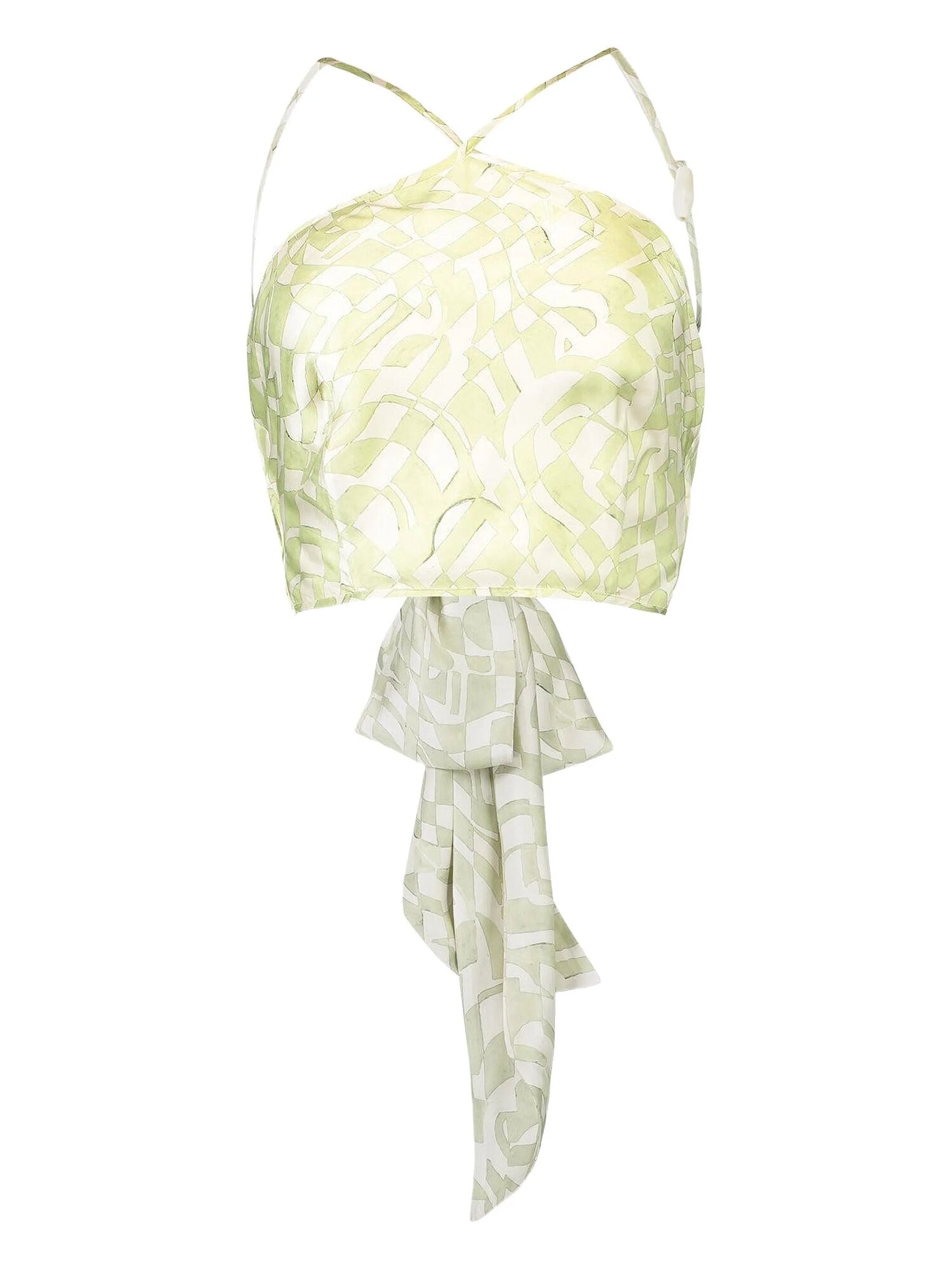 Топ Nali abstract-print halterneck top