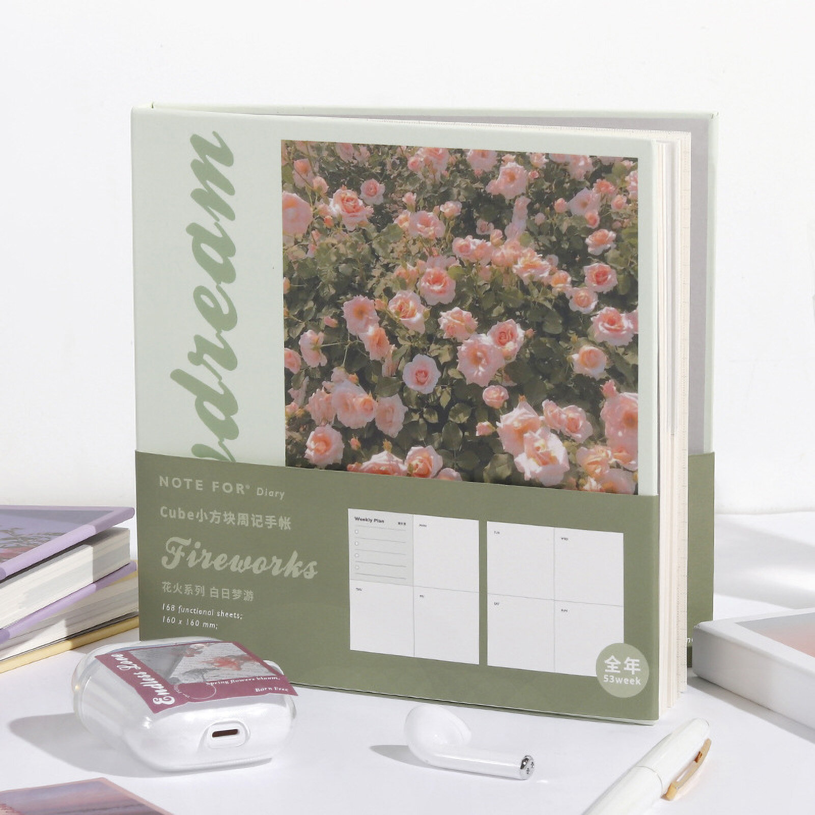 Планировщик Целей 168 Страниц Красивая Тема Яркие Цвета Ретро Стиль Дневник Целей Дневной Лунатизм