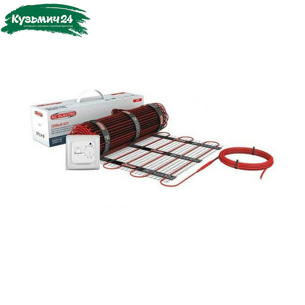 Комплект теплого пола AC ELECTRIC асмм 2-150-0,5 с терморегулятором