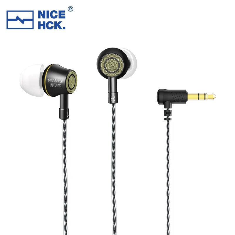 NICEHCK YD520 черные внутриканальные наушники с микрофоном Black No Mic