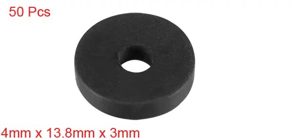 Резиновые плоские шайбы Uxcell 4x13.8x3mm IDxODxT