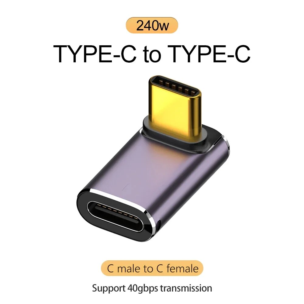 USB-C адаптер 40 Гбит/с для MacBook Желтый, 240W LSW