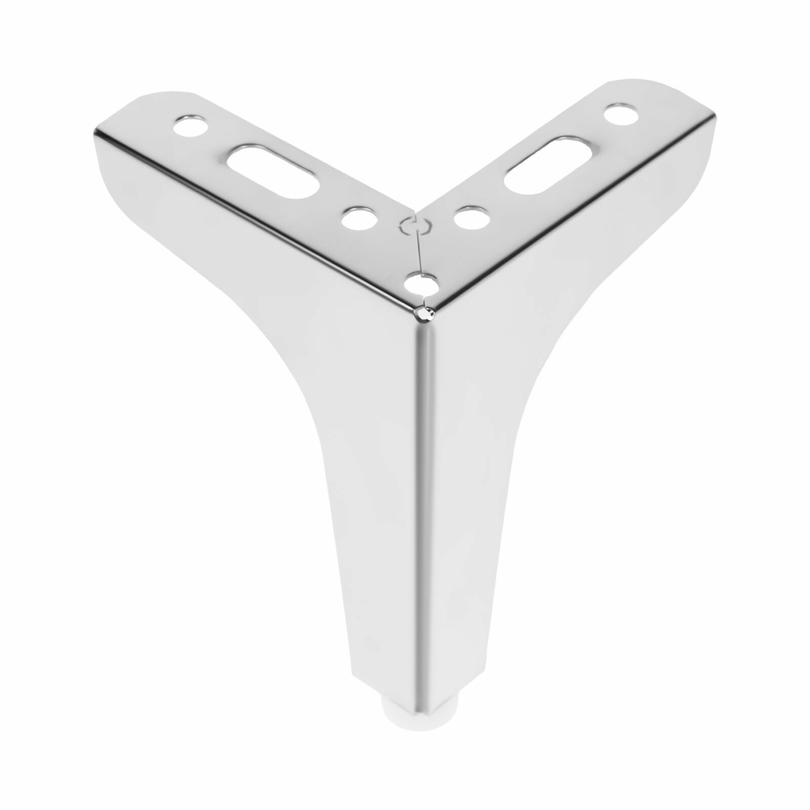 Опора мебельная Light OP04, h=100 мм, 8.5x8.5 мм, цвет хром, размер упаковки: 7.8 x 9.8 x 8 см.