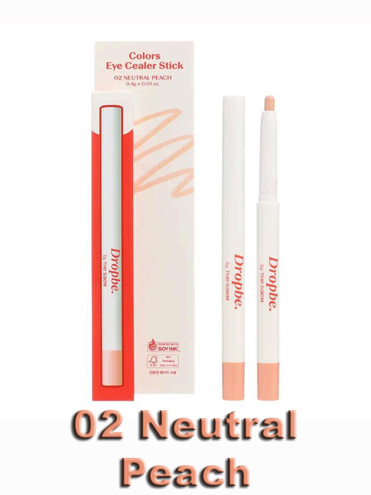 The Saem Кремовый консилер для области вокруг глаз 0,4 г Drop Be Colors Eye Cealer Stick, оттенок 02 Neutral Peach