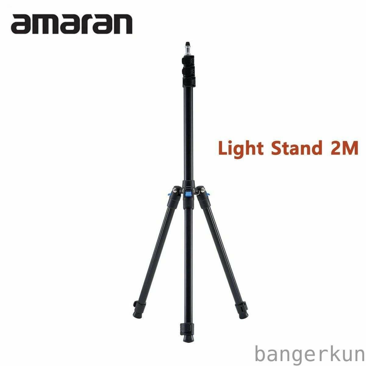 Складная стойка Amaran Light Stand 2M 6.56FT для видеосвета, легкая, из алюминиевого сплава, универсальное винтовое крепление 1/4-20 дюймов, для Amaran Pano 60c 120c