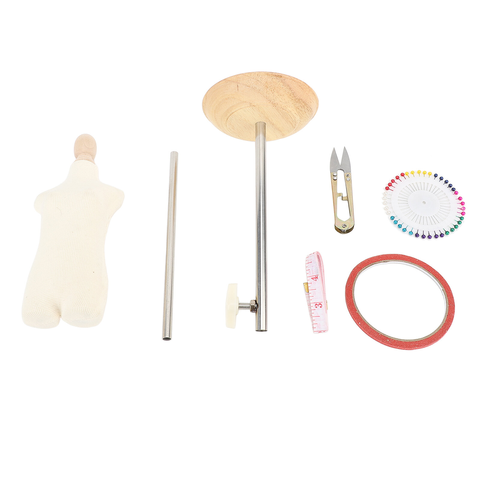 Женский манекен-торс, устойчивый к высоким температурам, регулируемая высота, женский манекен-торс, форма для платья с подставкой для дисплея 1/6