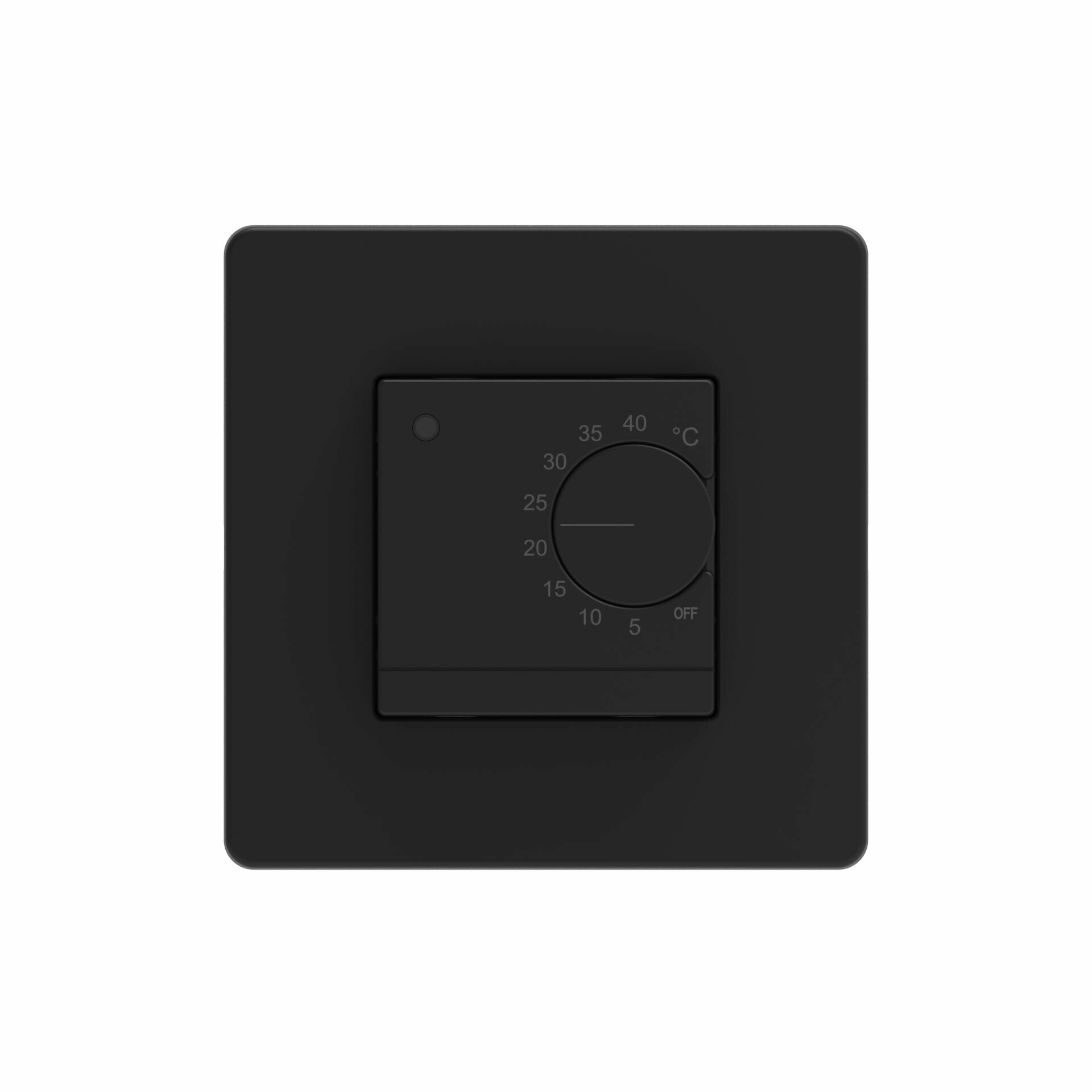 Терморегулятор/Термостат для теплого пола EU19 черный матовый с рамкой и двумя рамками-переходниками под Legrand Valena и Schneider Unica