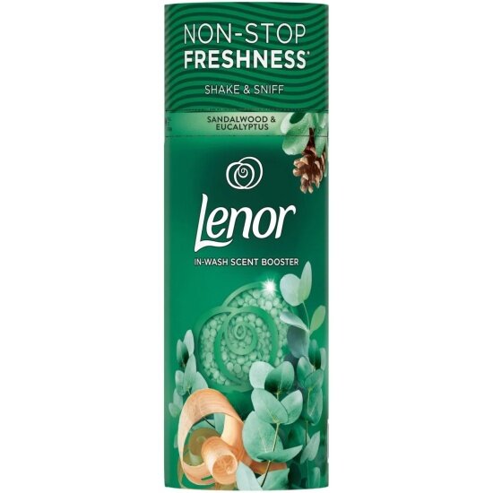 Кондиционер-ароматизатор для белья Lenor Sandalwood & Eucalyptus, в гранулах, парфюмированный, 155 г