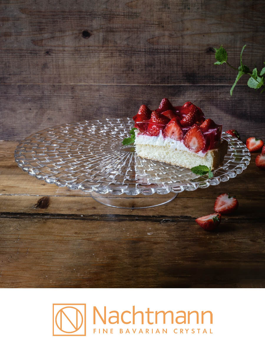 Блюдо для торта 32см Nachtmann Bossa Nova, хрустальное стекло