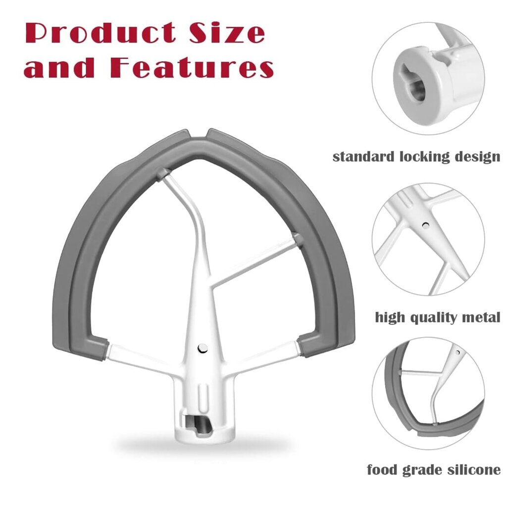 Заменяемая гибкая насадка-лопатка для миксера