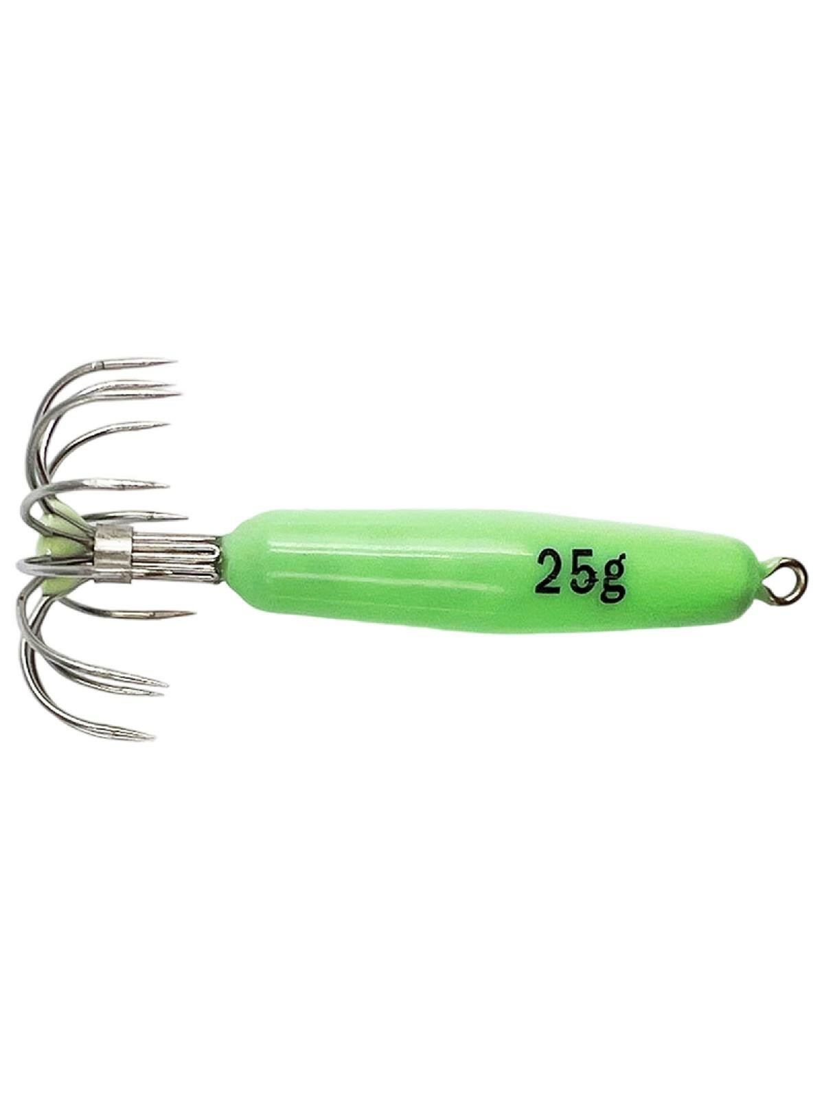 Приманки для ловли кальмаров из нержавеющей стали с точной маркировкой веса