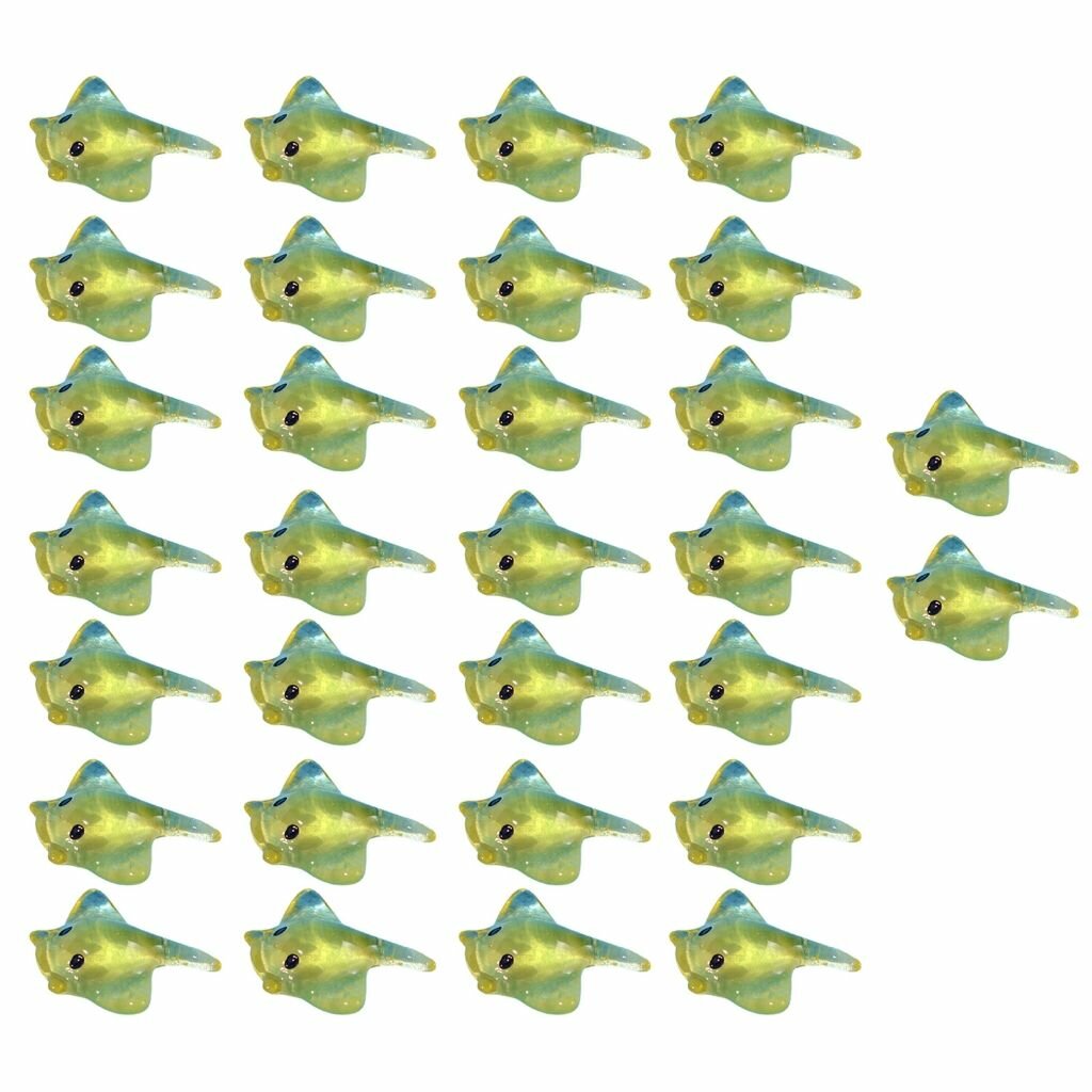 30 штук миниатюрных коллекционных фигурок скатов-Манта для украшения садовых аквариумов