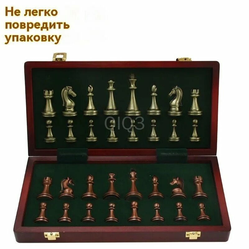 Шахматы "Премиум", металлические, золотого и серебряного цвета