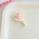 Крючок на стену розовый Pink Heart White