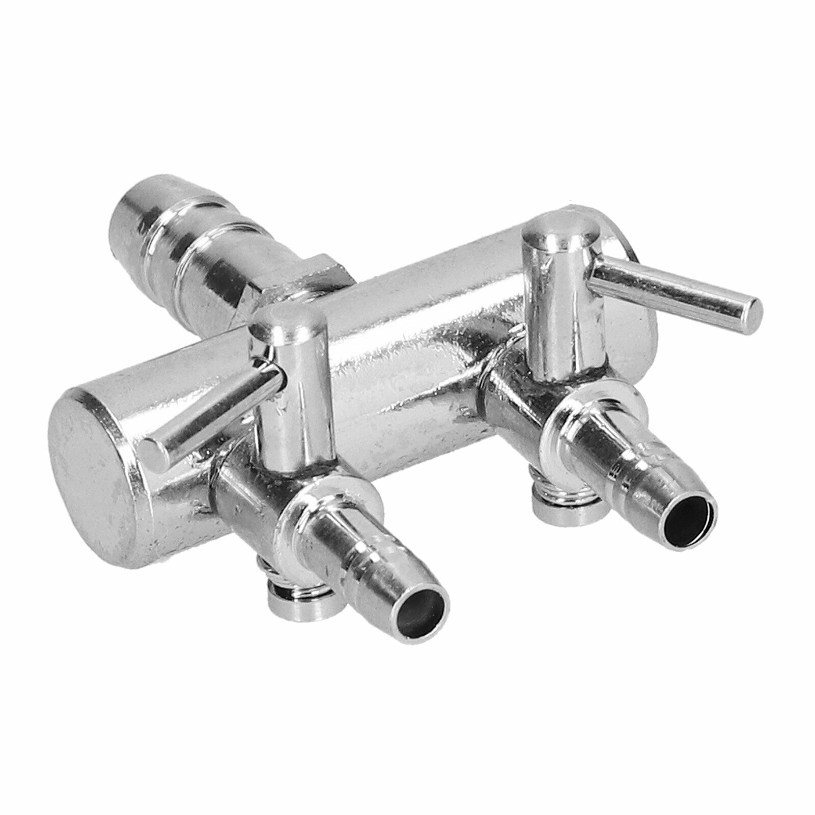 Распределительный клапан аквариума Кислородная трубка аквариума Переключатель регулировки углекислого газа Распределительный клапан из нержавеющей стали2 головки