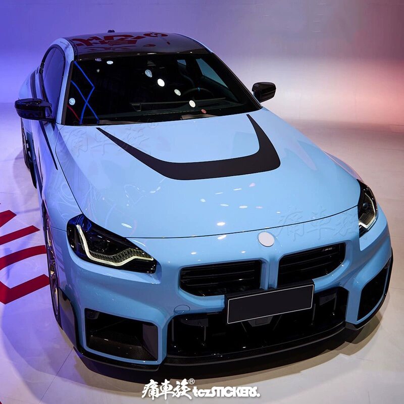 Наклейка на капот BMW M2 2023 матовая черная автомобильная наклейка для внешней отделки