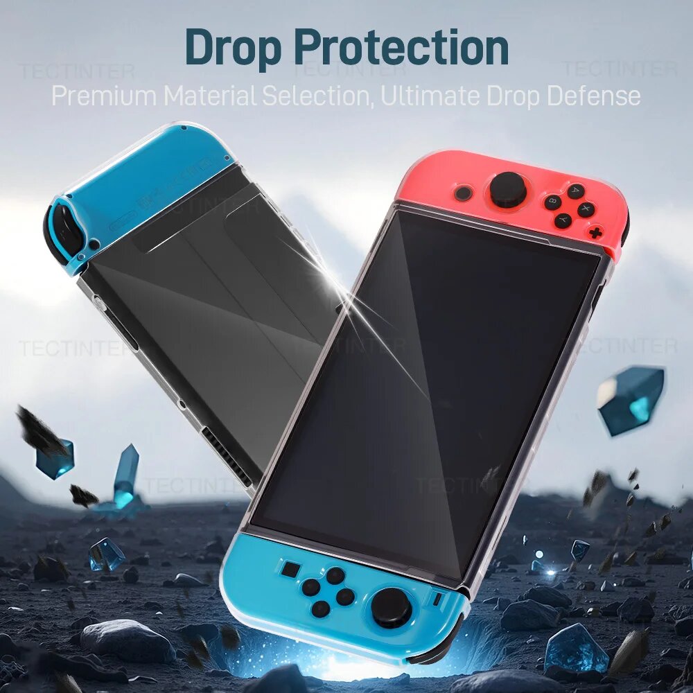 Прозрачный чехол TECTINTER для Nintendo Switch OLED — фото 1
