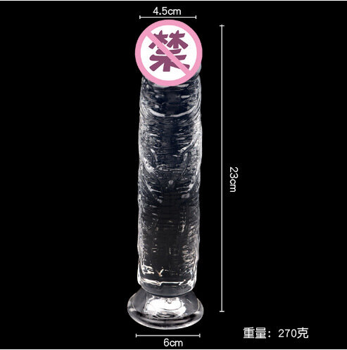 Фаллоимитатор без яиц, разных размеров, прозрачный кристальный реалистичный женский мастурбатор, искусственный пенис, секс-игрушка для взрослых для пар.