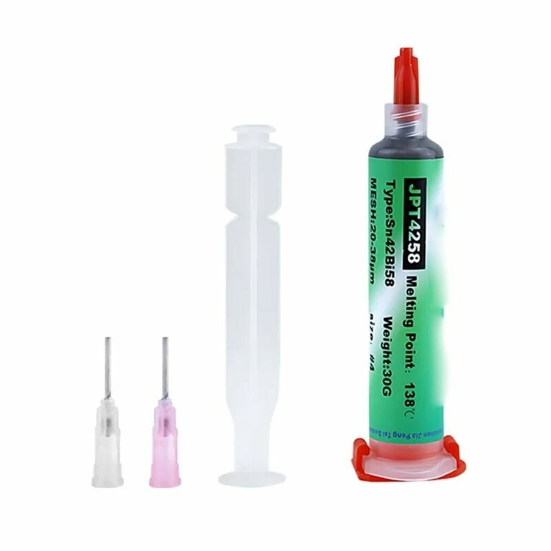 Паяльная паста Sn42bi58 низкотемпературная паяльная 138 градусов-30 г