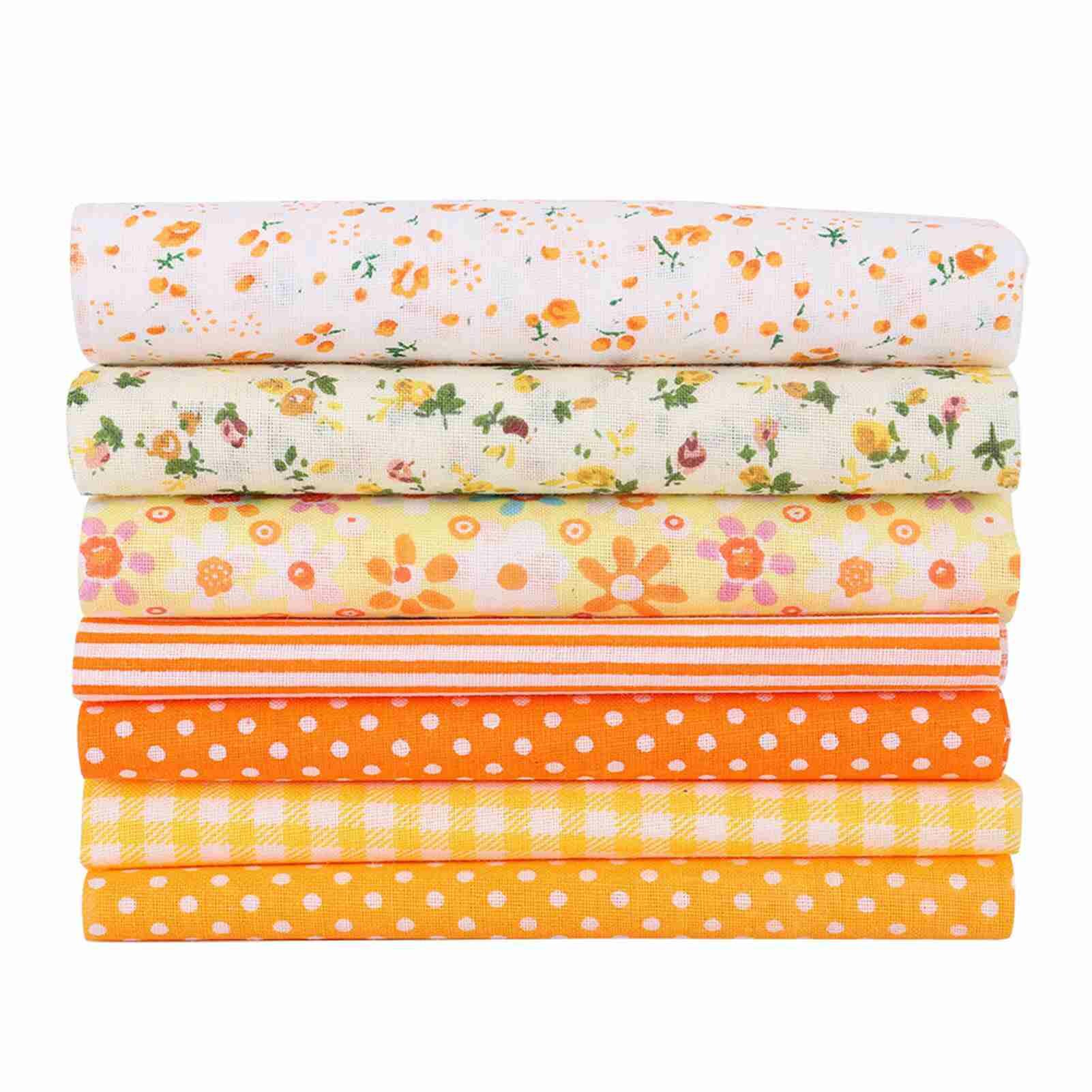 7 шт. / комплект из 100% хлопка, ткань для шитья в стиле батик для чехла на подушку для кошелька своими руками (S)