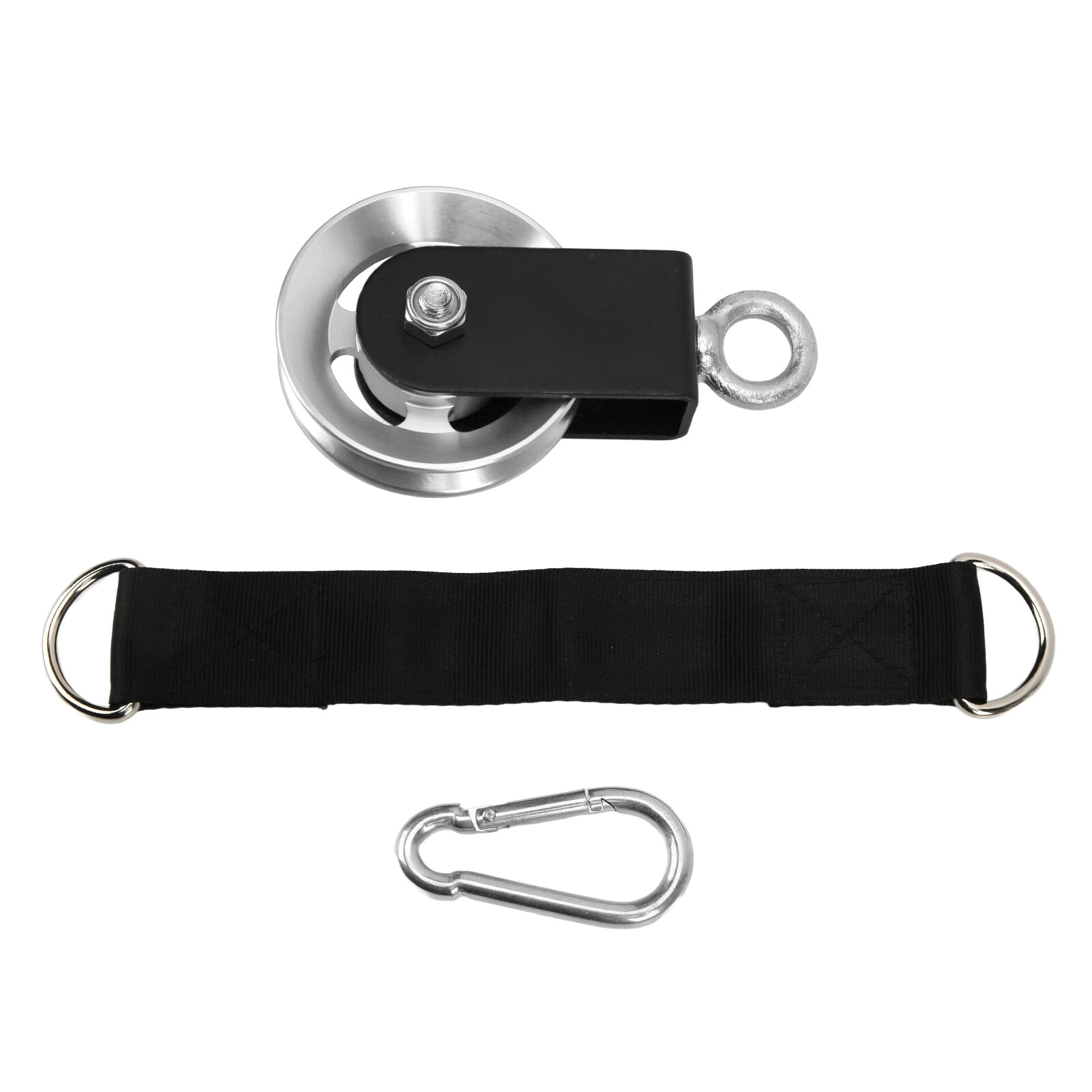 Компактный фитнес-блок с вращением 360° для домашнего тренажерного зала, алюминиевый, тихий