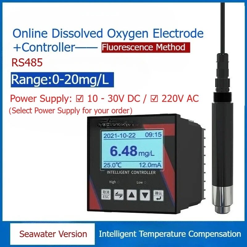 Промышленный датчик dissolved oxygen RS485 Modbus seawater