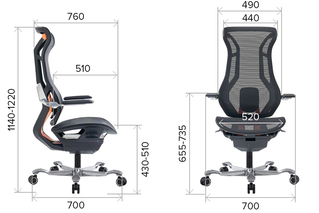 Кресло Everprof Atom Black Экокожа Черный