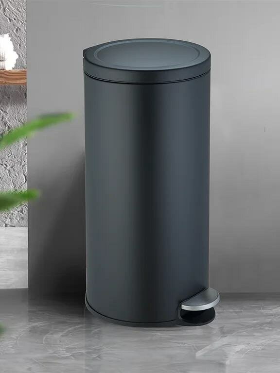 Ведро для мусора WeltWasser WW Lora BL 30L черное матовое