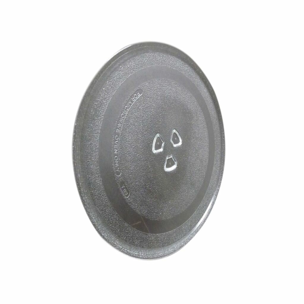 Поворотный стеклянный поднос для микроволновой печи-Y-образное дно 25,5 см