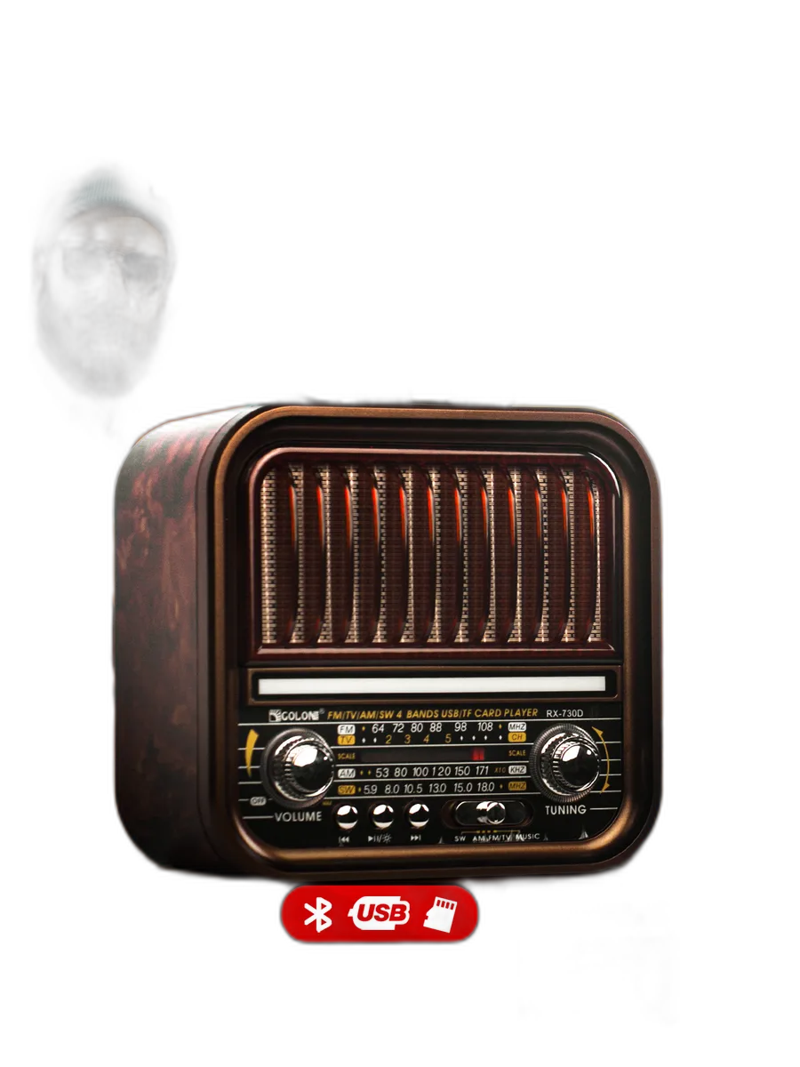 Радиоприемник ретро от сети и аккумулятора