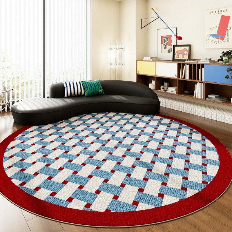 FILIGRANA Высококачественный круглый напольный коврик для дома, звукоизолирующий и противоскользящий, диаметром 40 см.