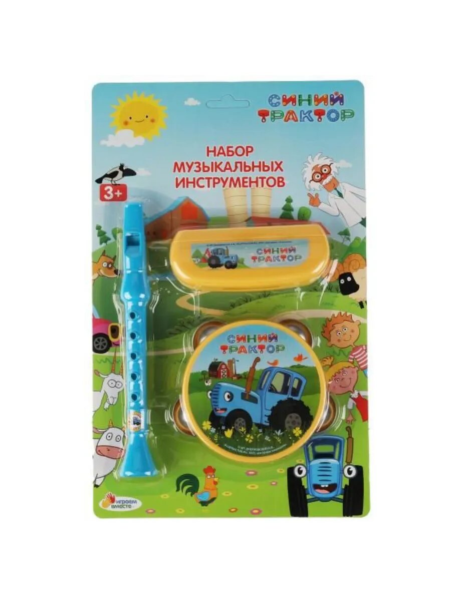 Набор музыкальных инструментов Синий трактор блист.20,5x29,