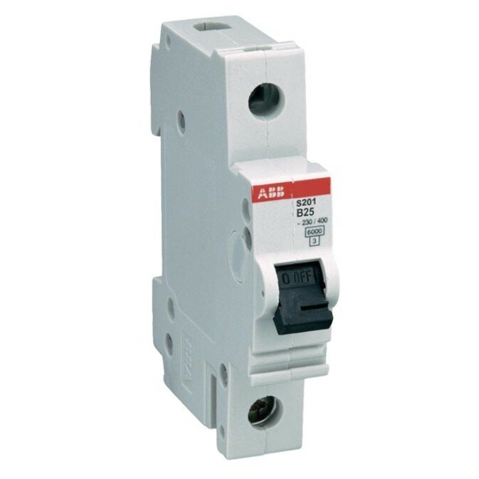 Автоматический выключатель ABB S201 B25 1P 25A 6kA 2CDS251001R0255